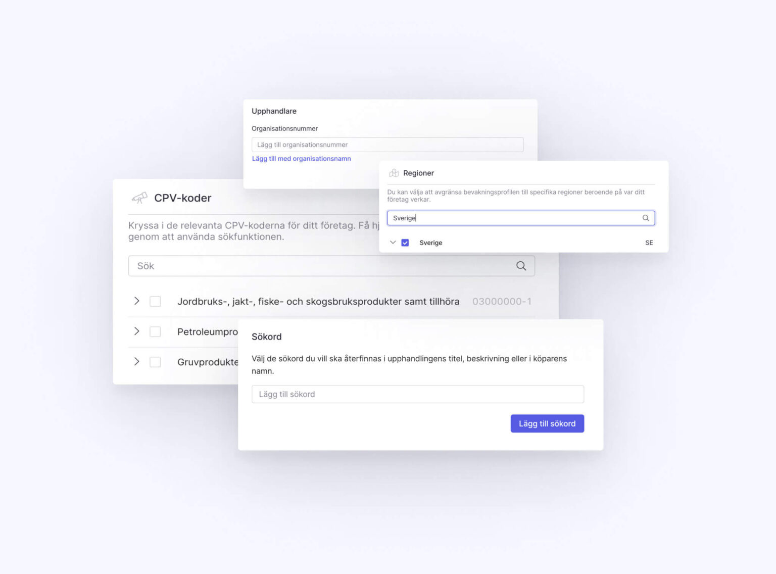 Tender monitoring - Monitor public tenders